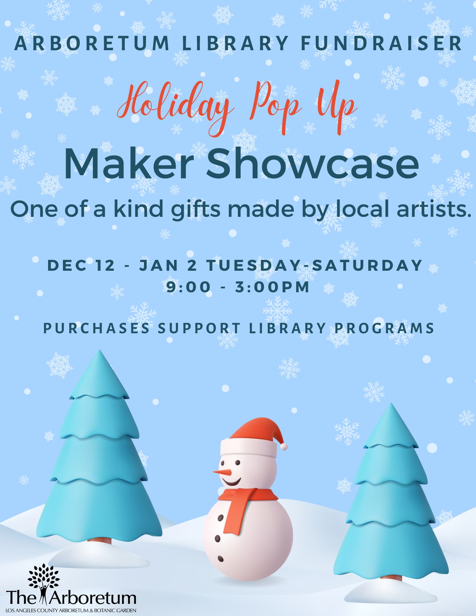 Holiday Pop-Up Maker Showcase - The Arboretum
